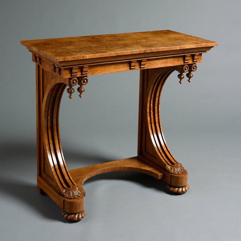 Bridgens Oak Side Table For Sale at 1stDibs