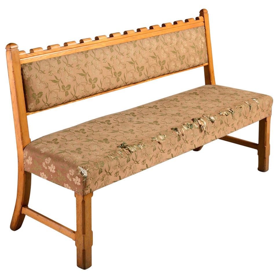 Victorian Ash Bench For Sale at 1stDibs