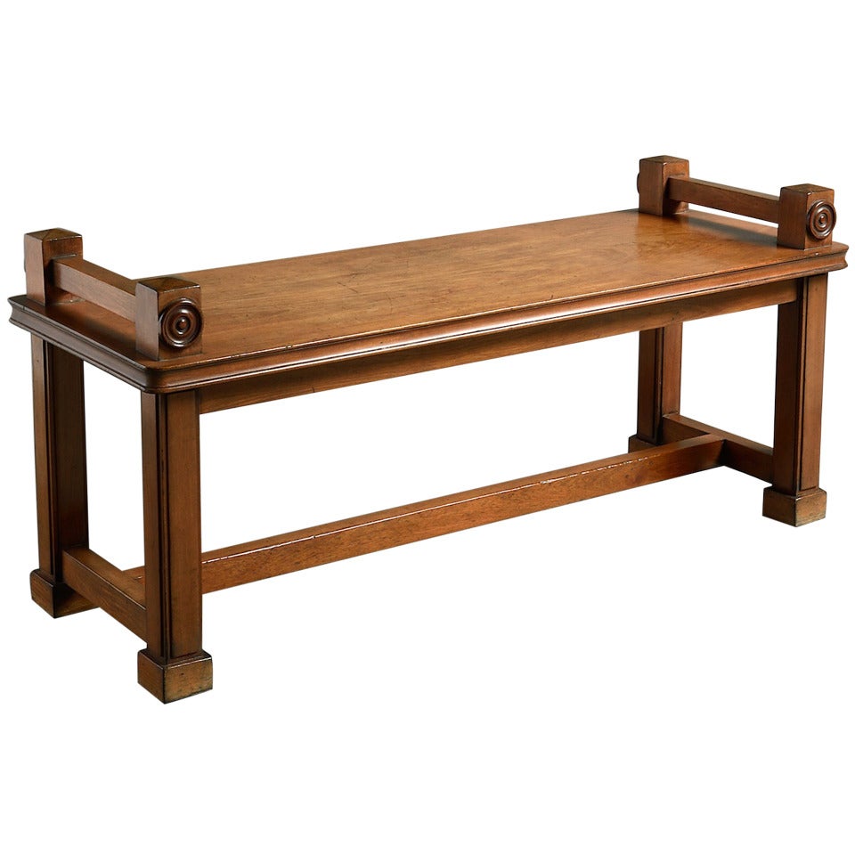 Regency Mahogany Hall Seat at 1stDibs