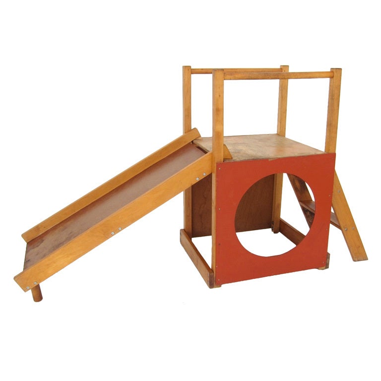 Adorable Modernist "Creative Playthings" Children's Slide/Fort at 1stDibs