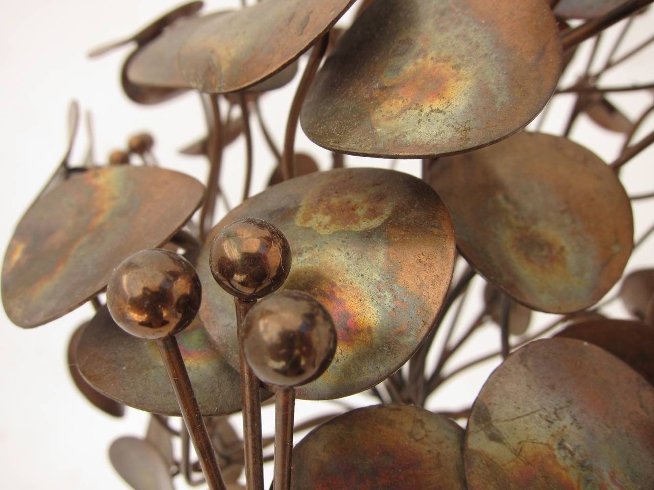 Brass Tree Table Sculpture For Sale at 1stDibs