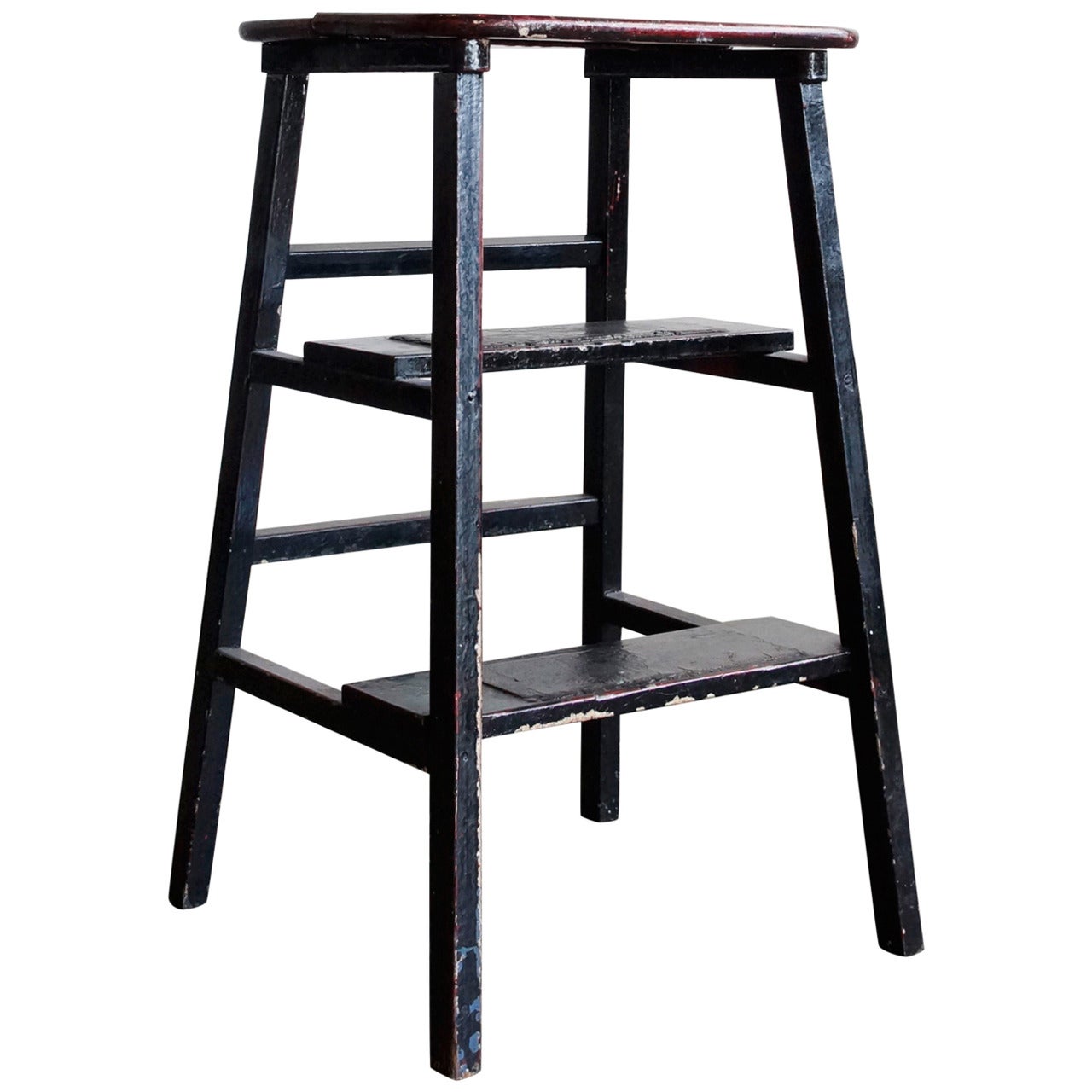 Antique Wooden Step Stool, circa 1900 at 1stDibs