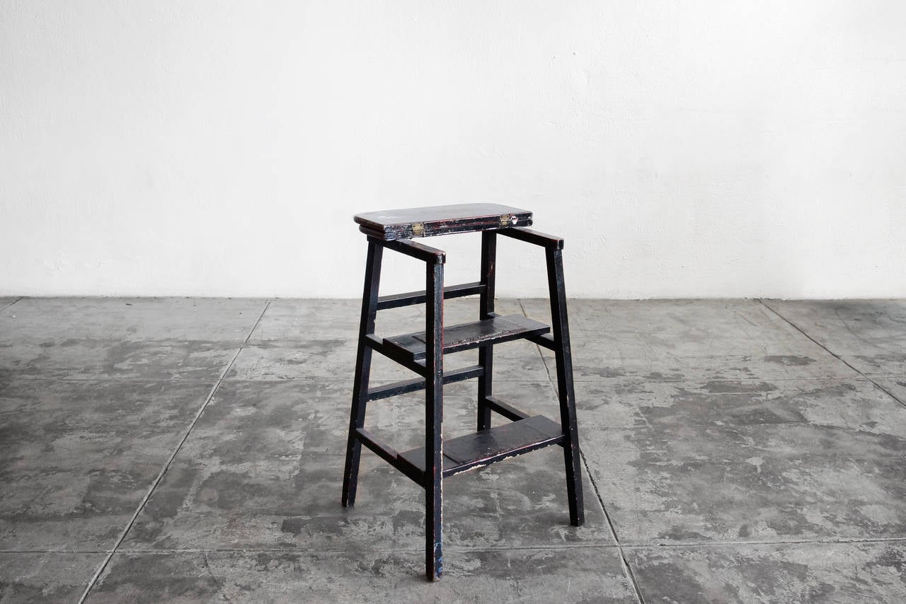 Antique Wooden Step Stool, circa 1900 at 1stDibs