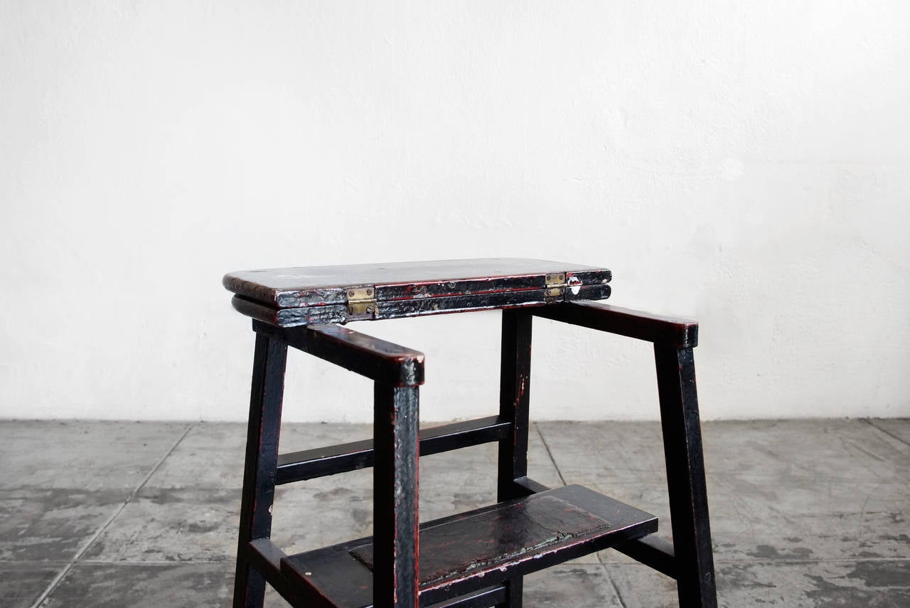 Antique Wooden Step Stool, circa 1900 at 1stDibs