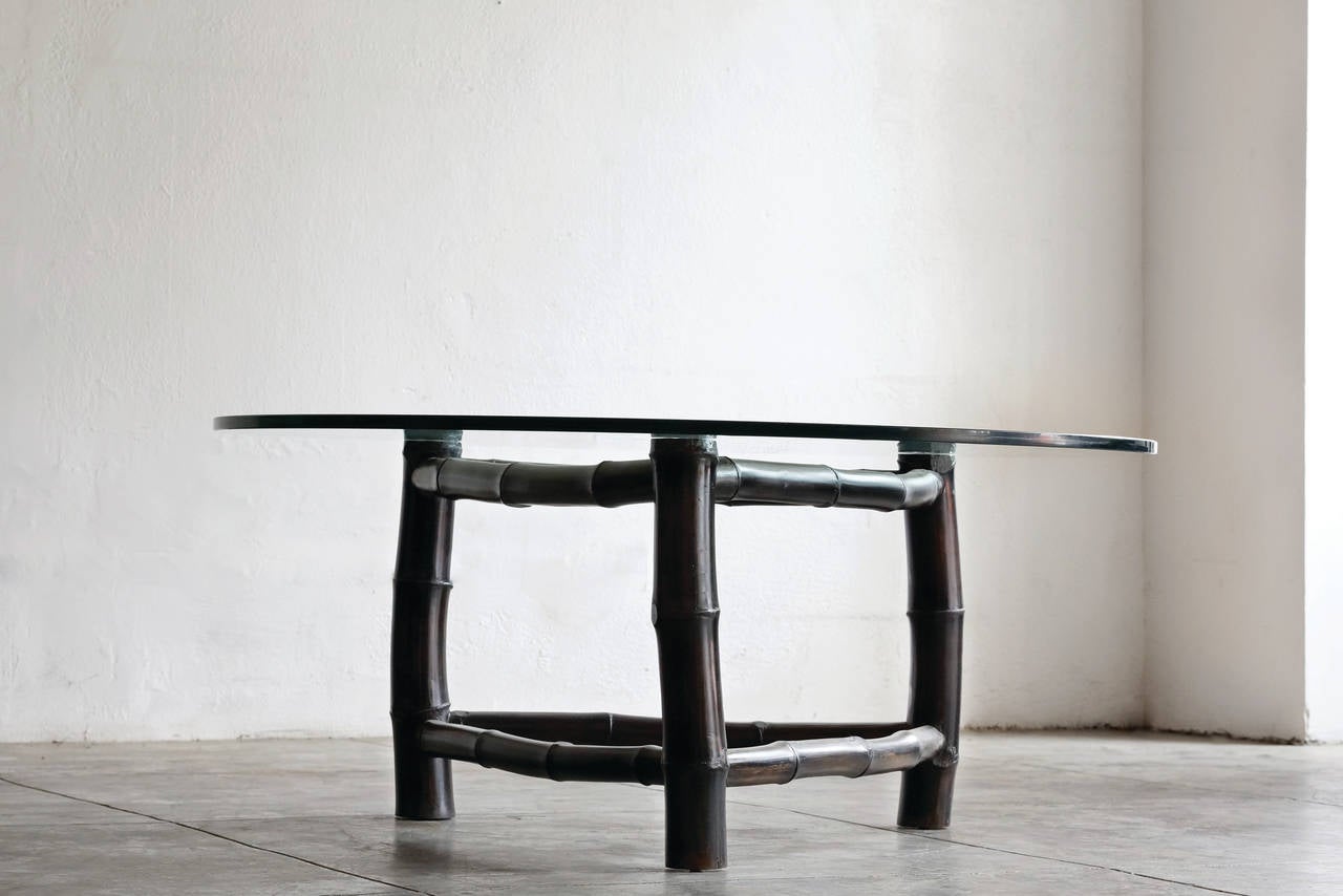 Vintage Bamboo Coffee Table Base, McGuire Style at 1stDibs