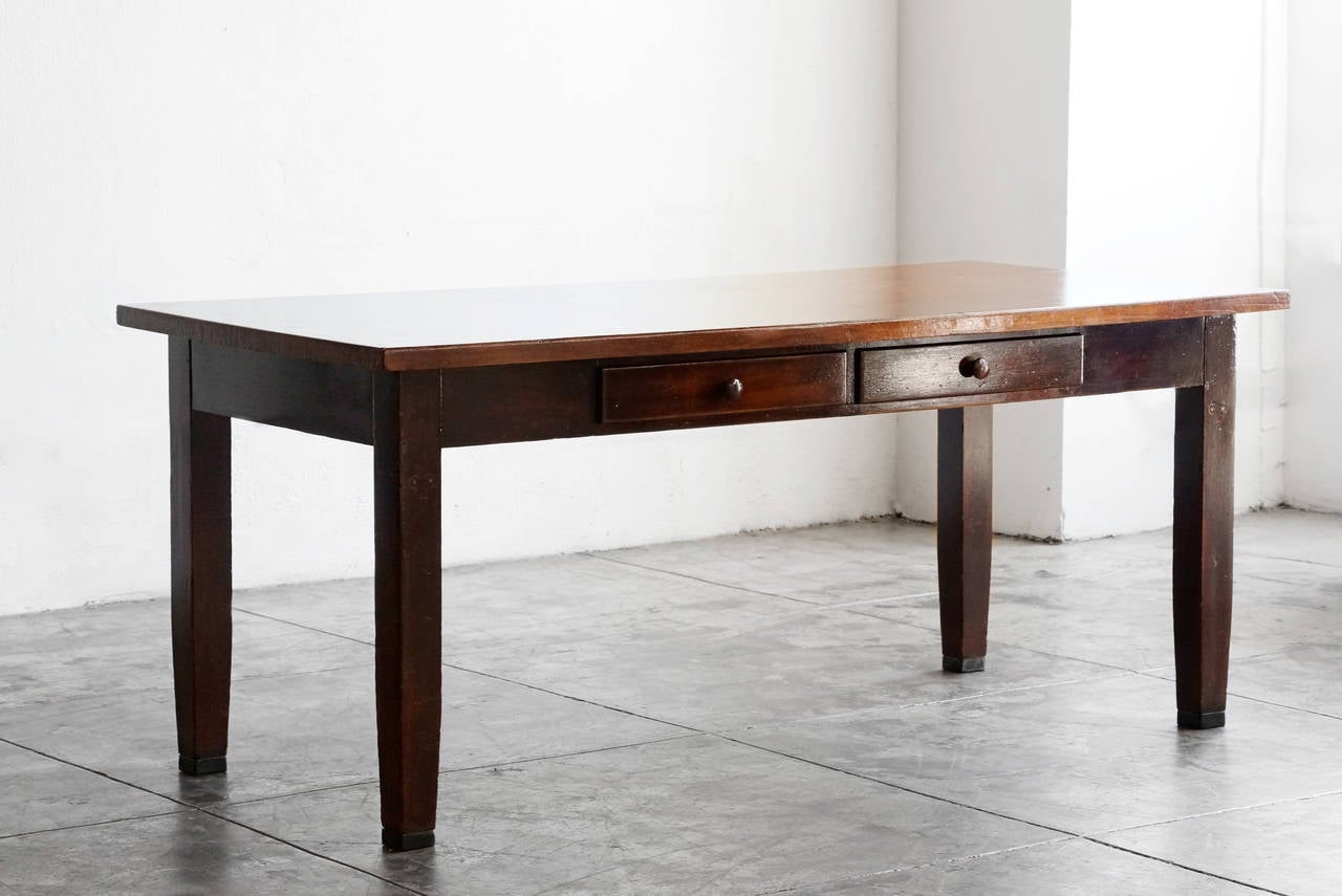 American Craftsman Library Table, Mahogony at 1stDibs