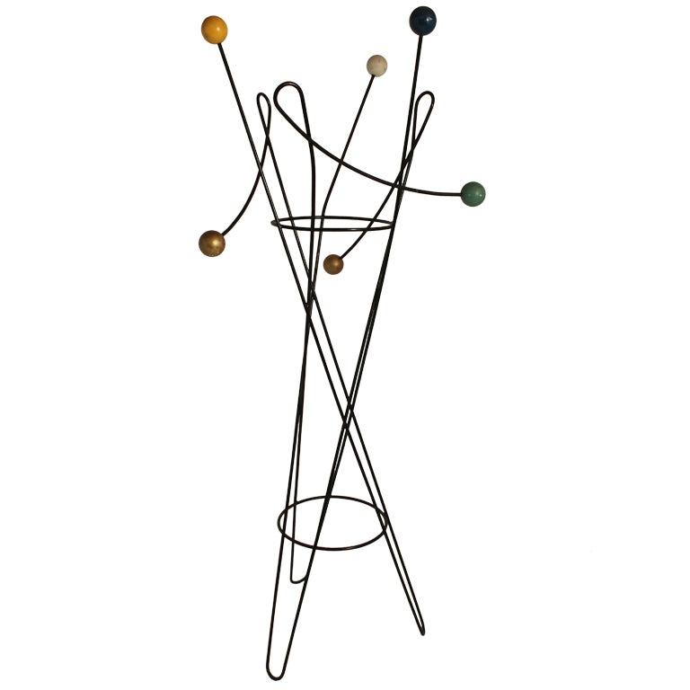 Mid Century Moderne French Sculptural Coat Rack at 1stDibs