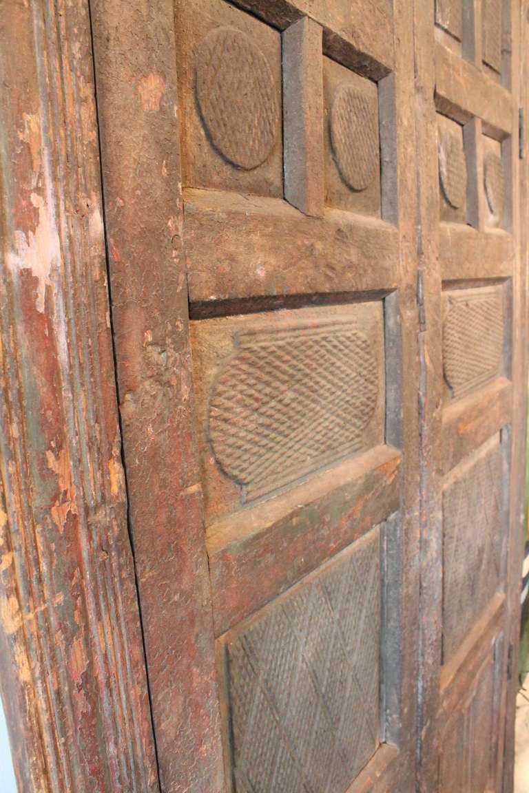 19th Century Heavily Carved Pakistani Doors at 1stDibs