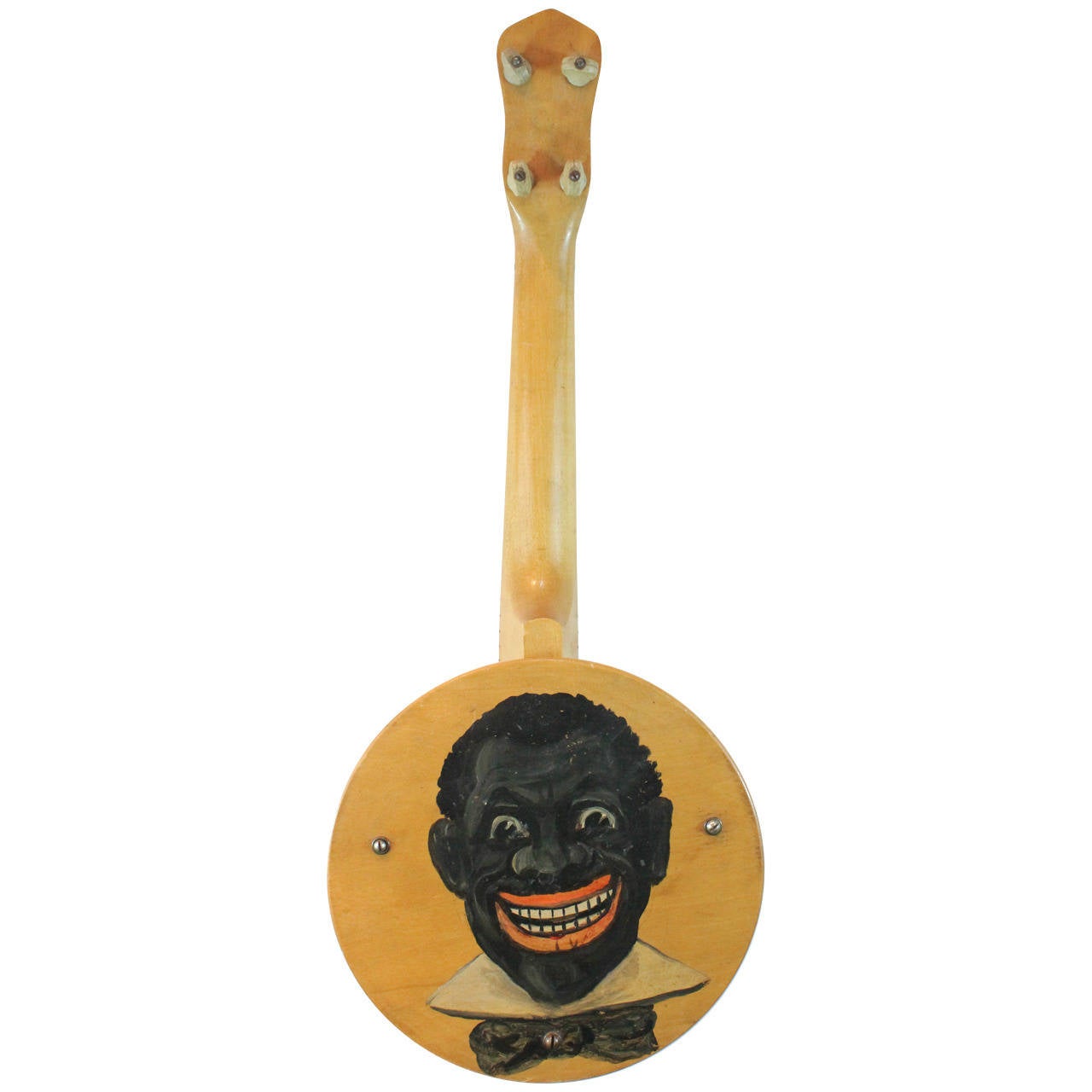 1920s Folk Art Hand-Painted Minstrel Winner Banjo Ukelele at 1stDibs