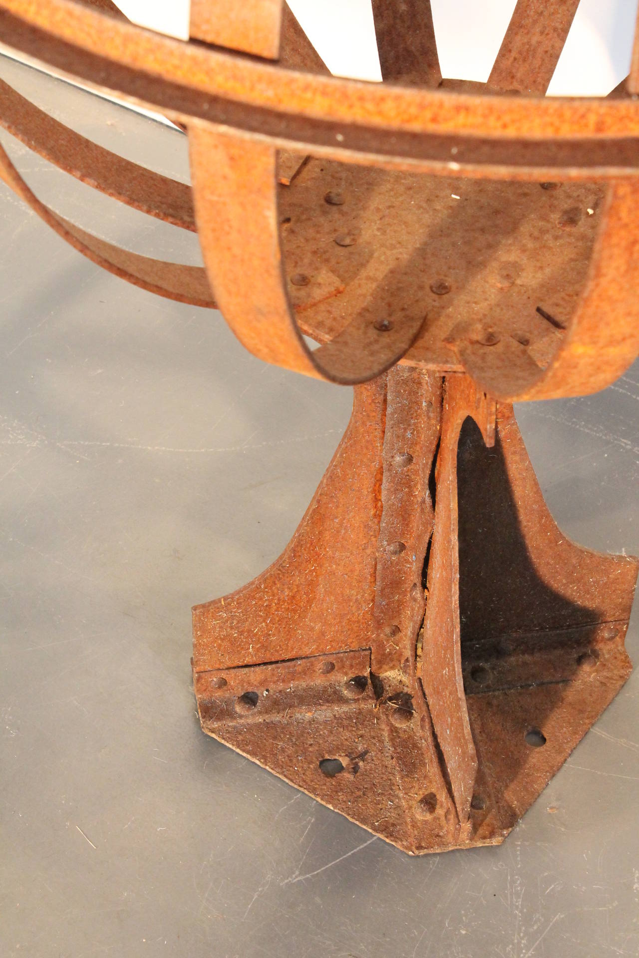 Pair of Large Scale Eiffel Iron Works Bridge Finials For Sale at 1stDibs