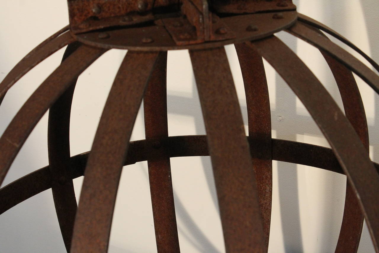 Pair of Large Scale Eiffel Iron Works Bridge Finials For Sale at 1stDibs