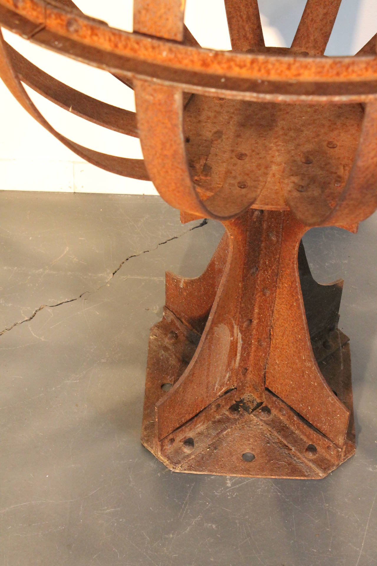 Pair of Large Scale Eiffel Iron Works Bridge Finials For Sale at 1stDibs