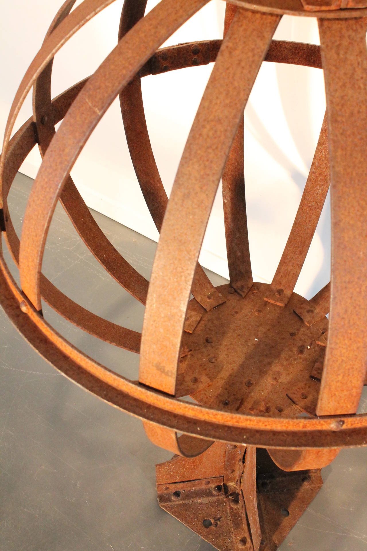 Pair of Large Scale Eiffel Iron Works Bridge Finials For Sale at 1stDibs