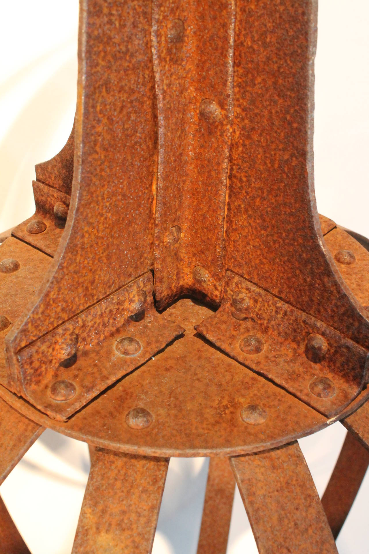 Pair of Large Scale Eiffel Iron Works Bridge Finials For Sale at 1stDibs