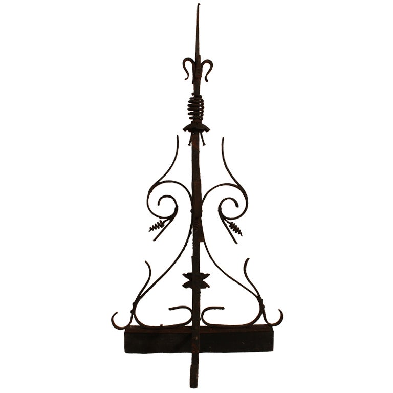 19th Century Wrought Iron Rooftop Spire at 1stDibs
