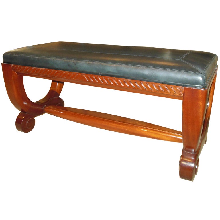 Art Deco Style Bench at 1stDibs