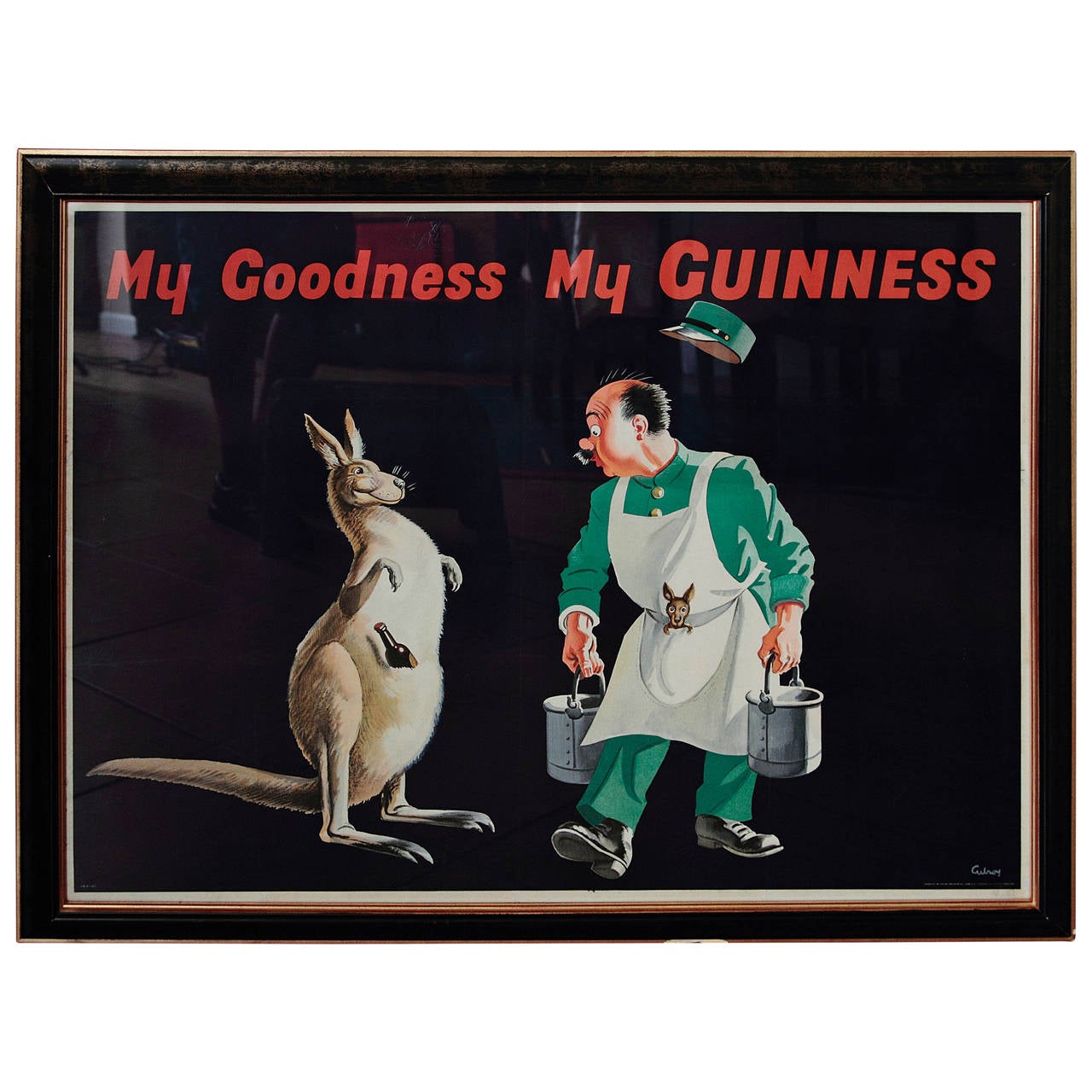 Vintage Large, Signed Guinness Beer Poster by John Gilroy at 1stDibs ...