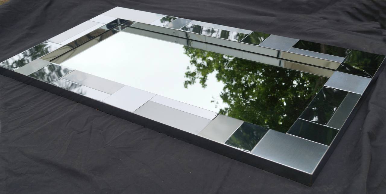 Paul Evans Patchwork Cityscape Wall Hanging Mirror at 1stDibs