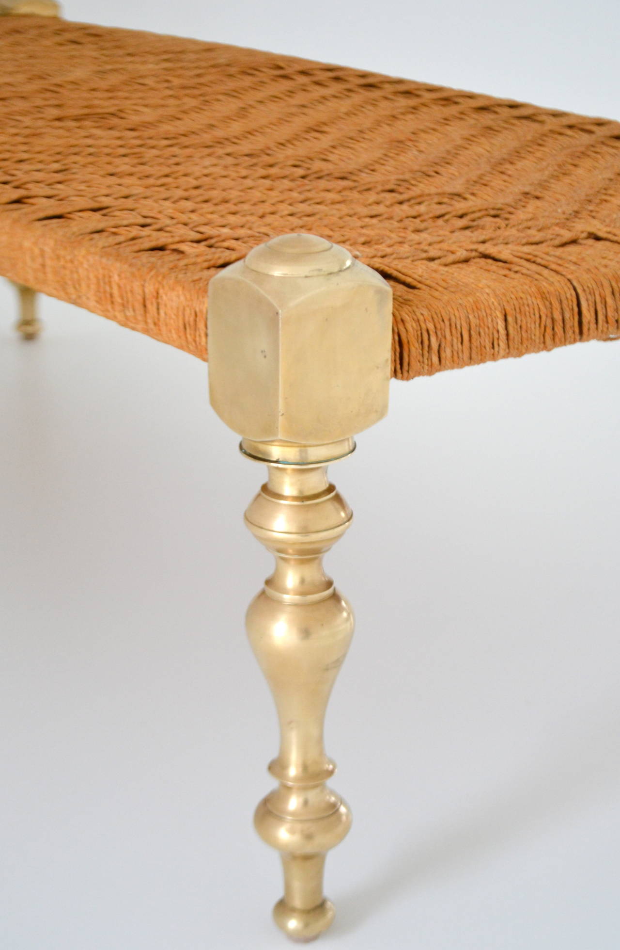 Woven Jute Bench at 1stDibs | indian woven bench
