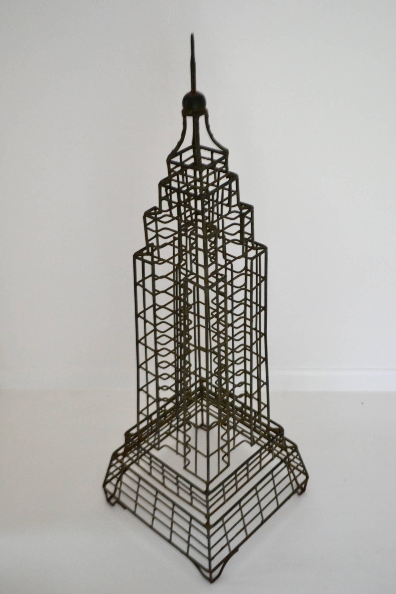 Architectural Hand-Forged Iron Rod Sculpture at 1stDibs