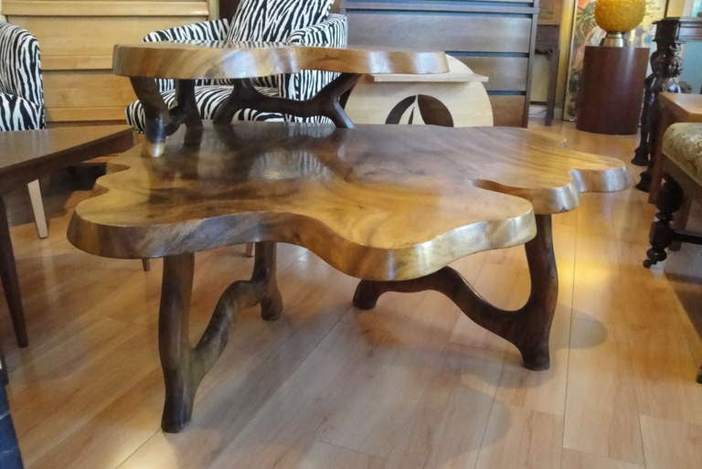Exotic Wood Free Form End Table at 1stDibs