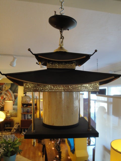 Pagoda Ceiling Fixture at 1stDibs