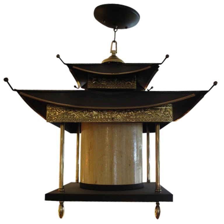 Pagoda Ceiling Fixture at 1stDibs