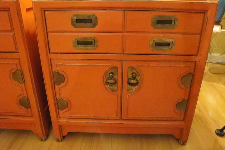 Hickory Mfg. Co. Chinese Style Custom Painted End Tables at 1stDibs ...