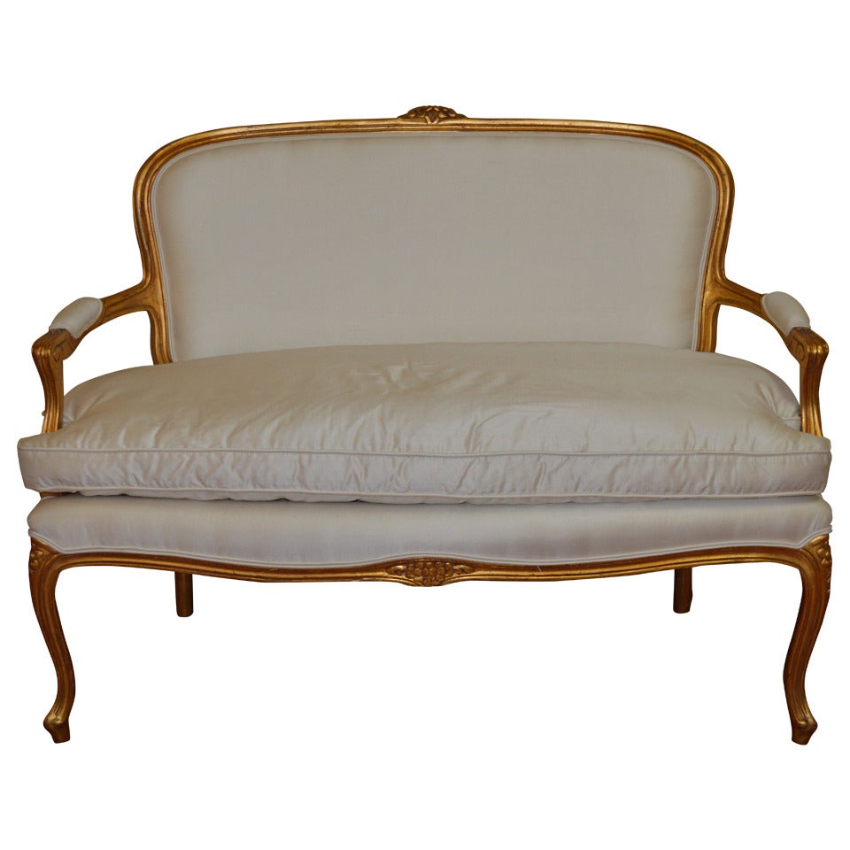 Louis Xv Style Gilded Canape at 1stDibs