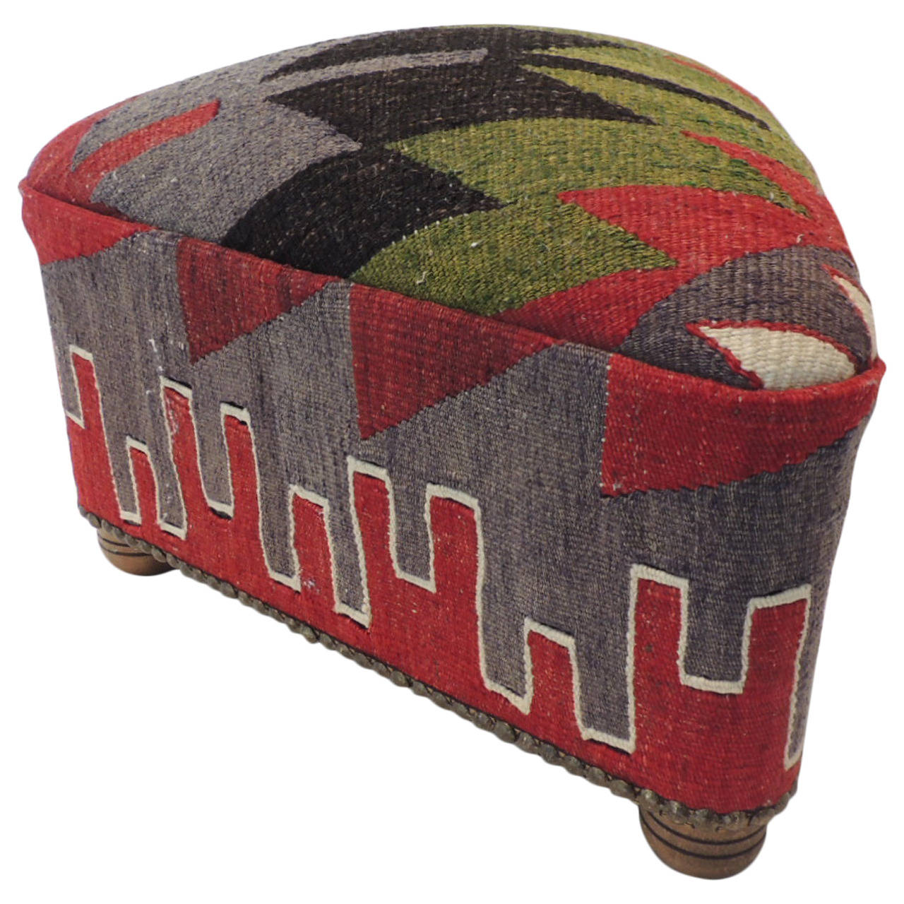 Vintage Kilim Foot Stool. at 1stDibs | kilim footstool
