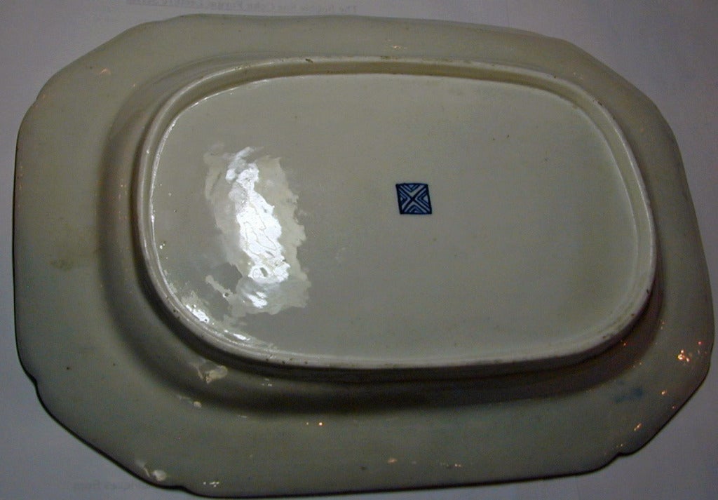 18th Century Dr. Wall Worcester Soft Paste Porcelain Platter at 1stDibs