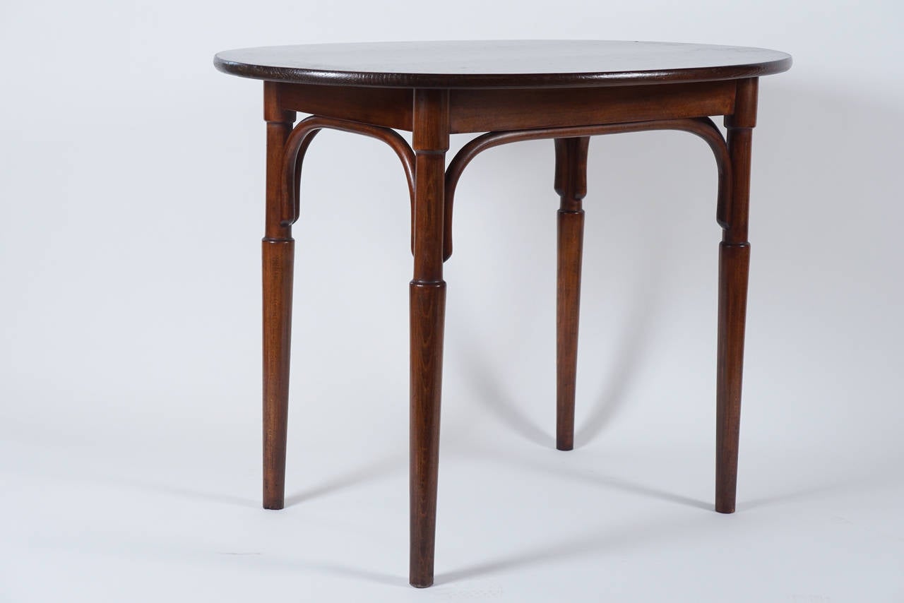 Rich Mahogany Oval Thonet Table at 1stDibs | crockett earring, center ...