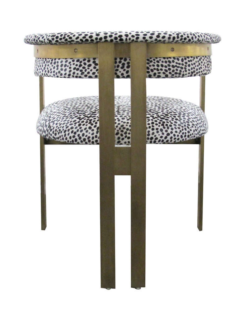 A Pair of Elliott Chairs in Spotted Hair-on-Hide Leather by Kelly ...