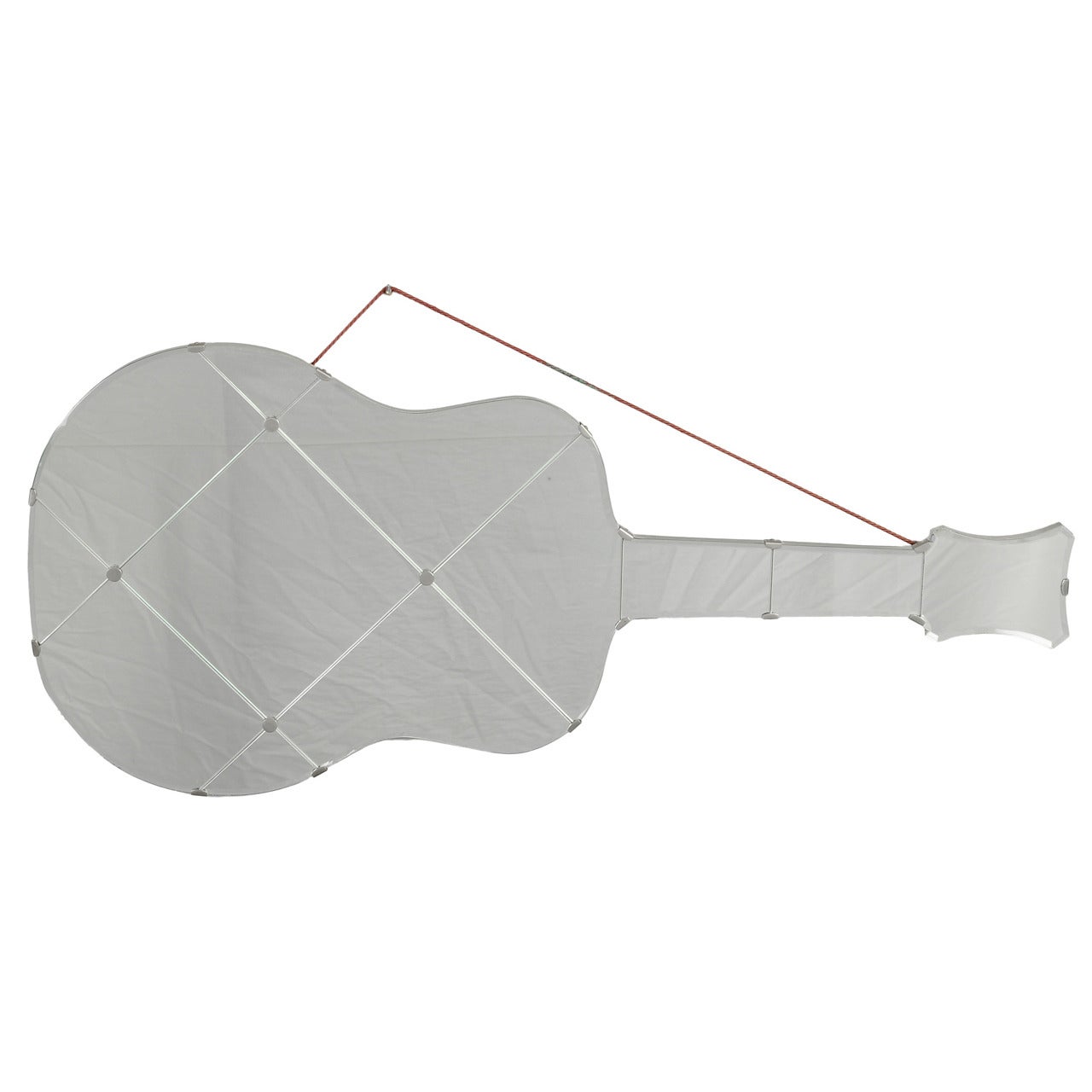 Mirror in Shape of a Guitar 1950s at 1stDibs