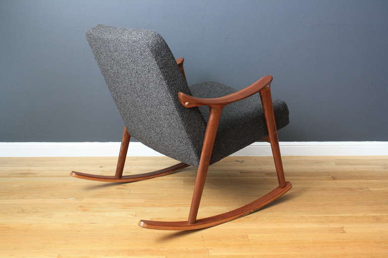 Danish Modern Rocking Chair at 1stDibs
