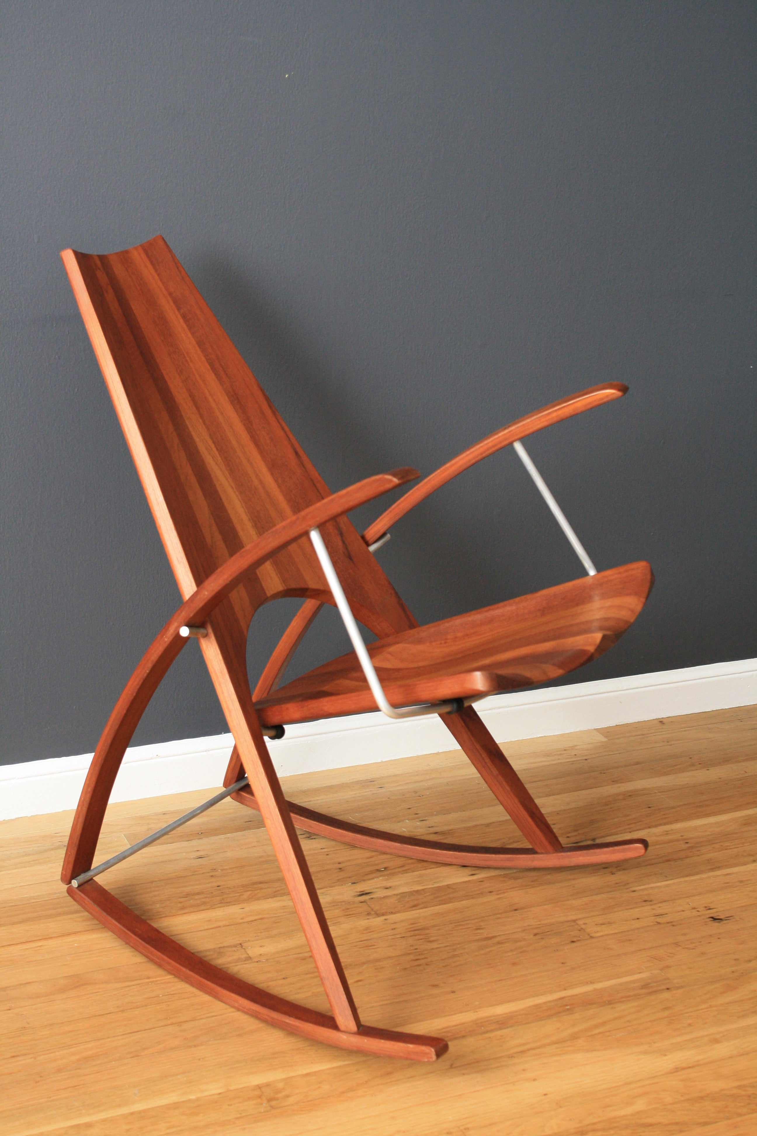 Vintage Rocking Chair by Leon Meyer at 1stDibs