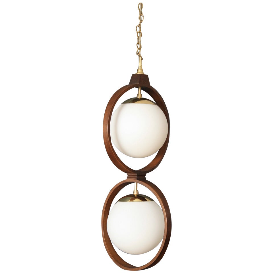 Vintage Mid-Century Modeline Hanging Lamp at 1stDibs | modeline swag ...