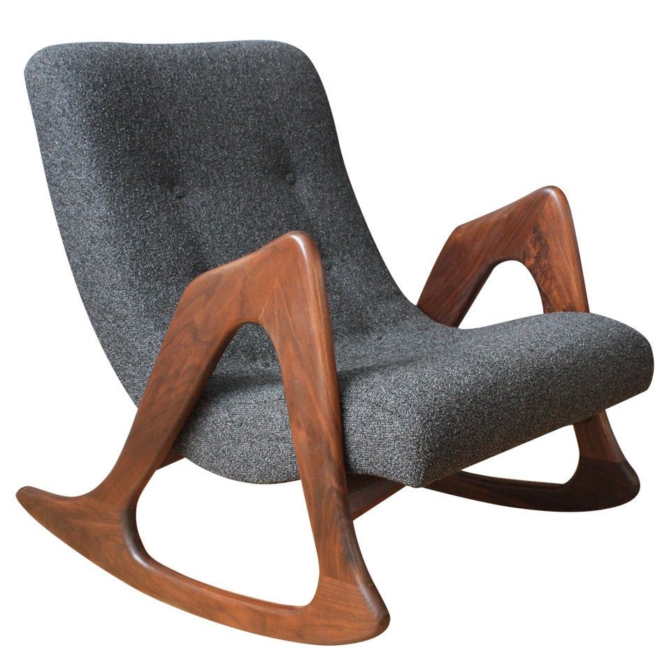 Mid-Century Modern Rocking Chair at 1stDibs