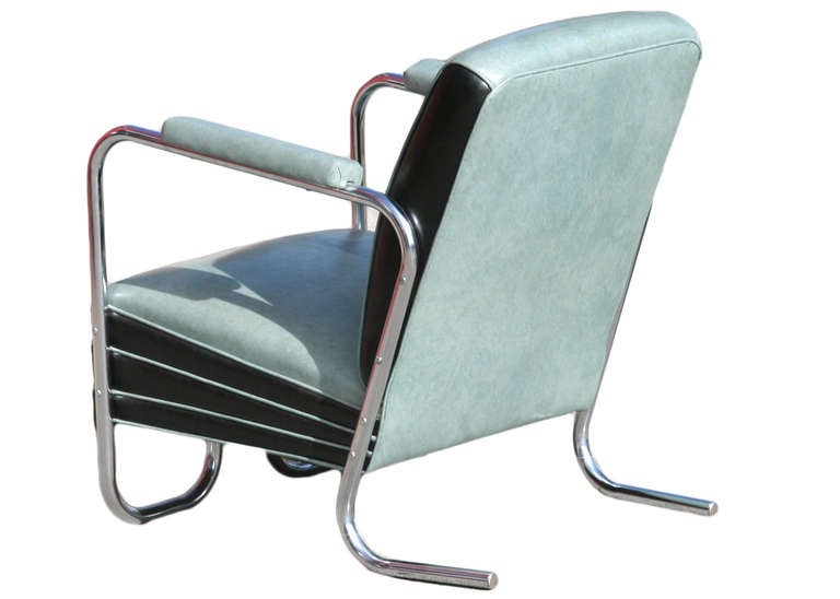 Art Deco Style Jazz Club Chair in the Manner of KEM Weber at 1stDibs ...