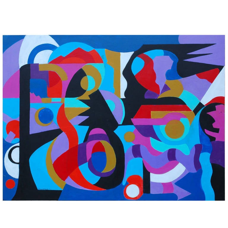 "Ancient Wisdom" Abstract Painting by Mara Devereux at 1stDibs