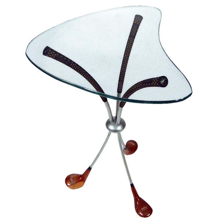 Playful Biomorphic Golf Club Side Table at 1stDibs | golf side table ...