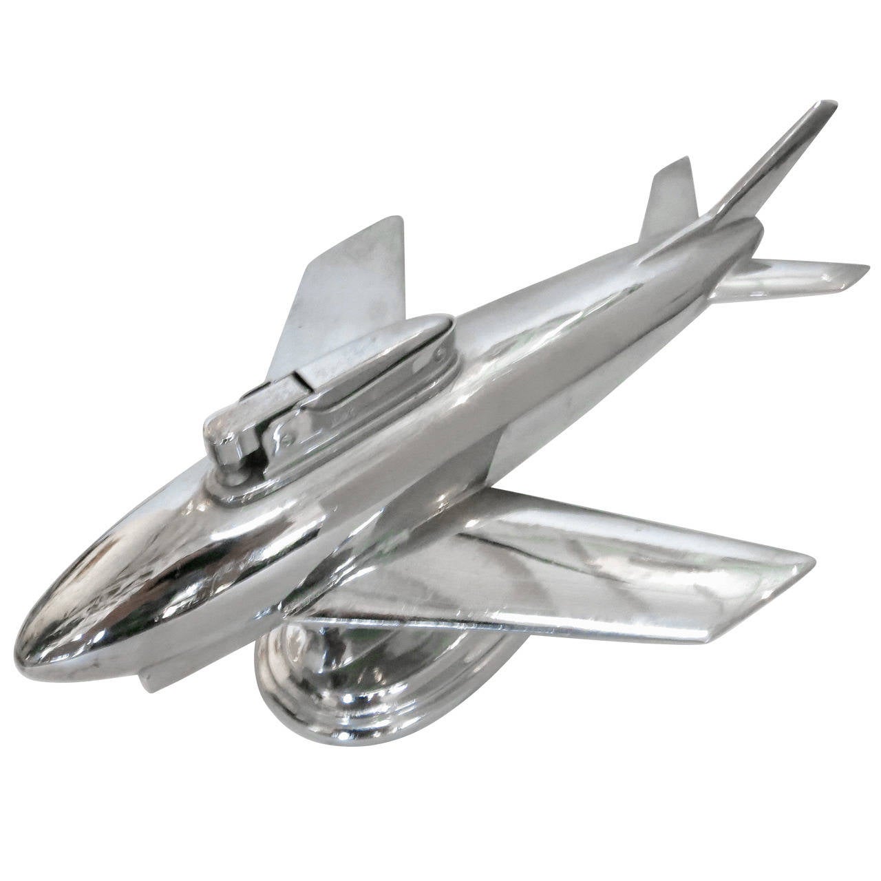 Mid-Century Chrome Jet Airplane Table Lighter by Ruby at 1stDibs ...