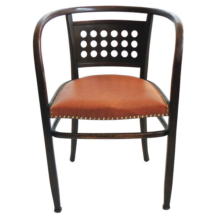 Otto Wagner Beechwood Arm Chair at 1stDibs