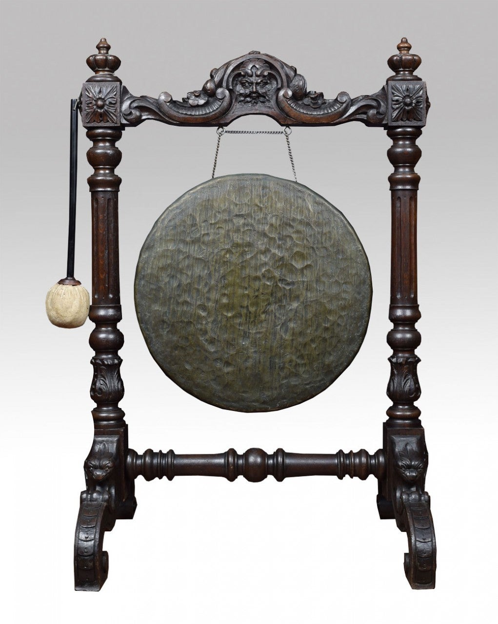 Victorian Carved Oak Dinner Gong at 1stDibs | victorian dinner gong