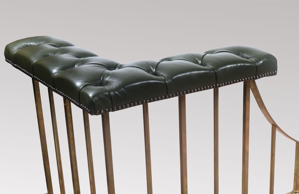 Large Brass club fender at 1stDibs