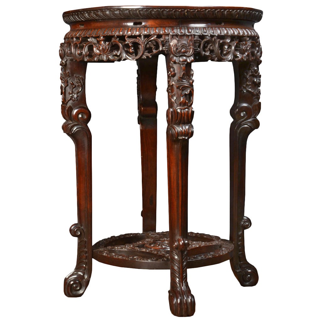 Very Large Chinese Hardwood Stand at 1stDibs