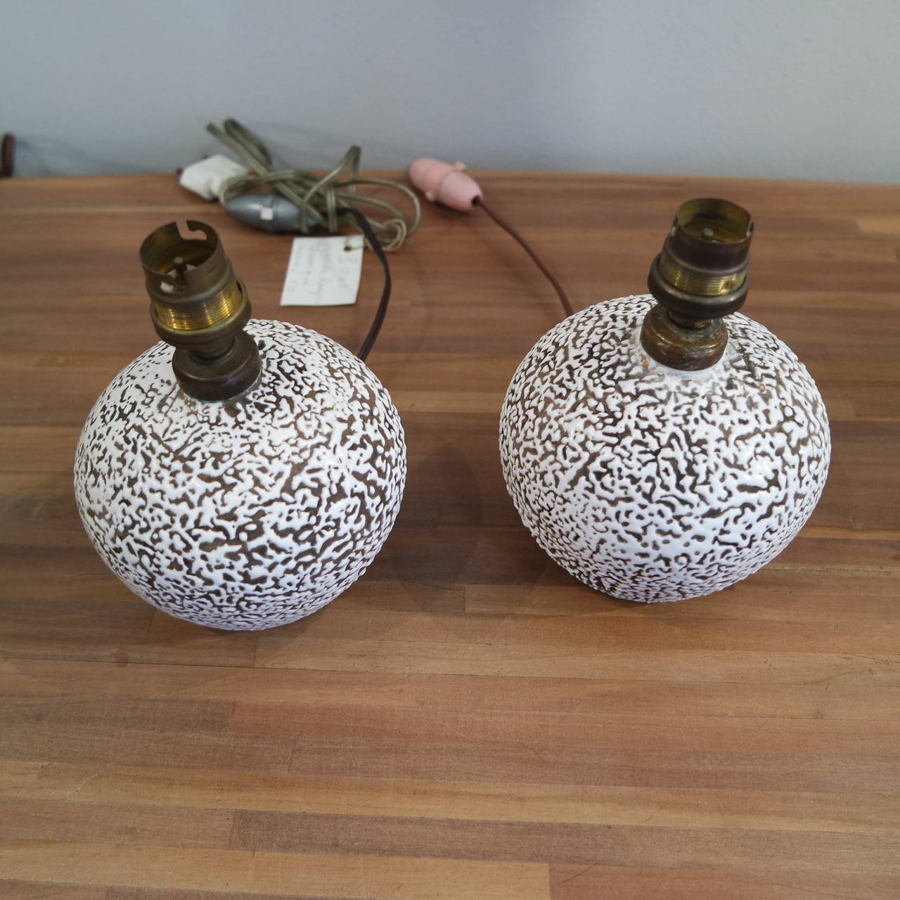 Two small ceramic lamps at 1stDibs