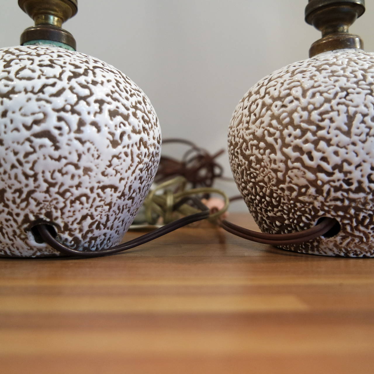 Two small ceramic lamps at 1stDibs