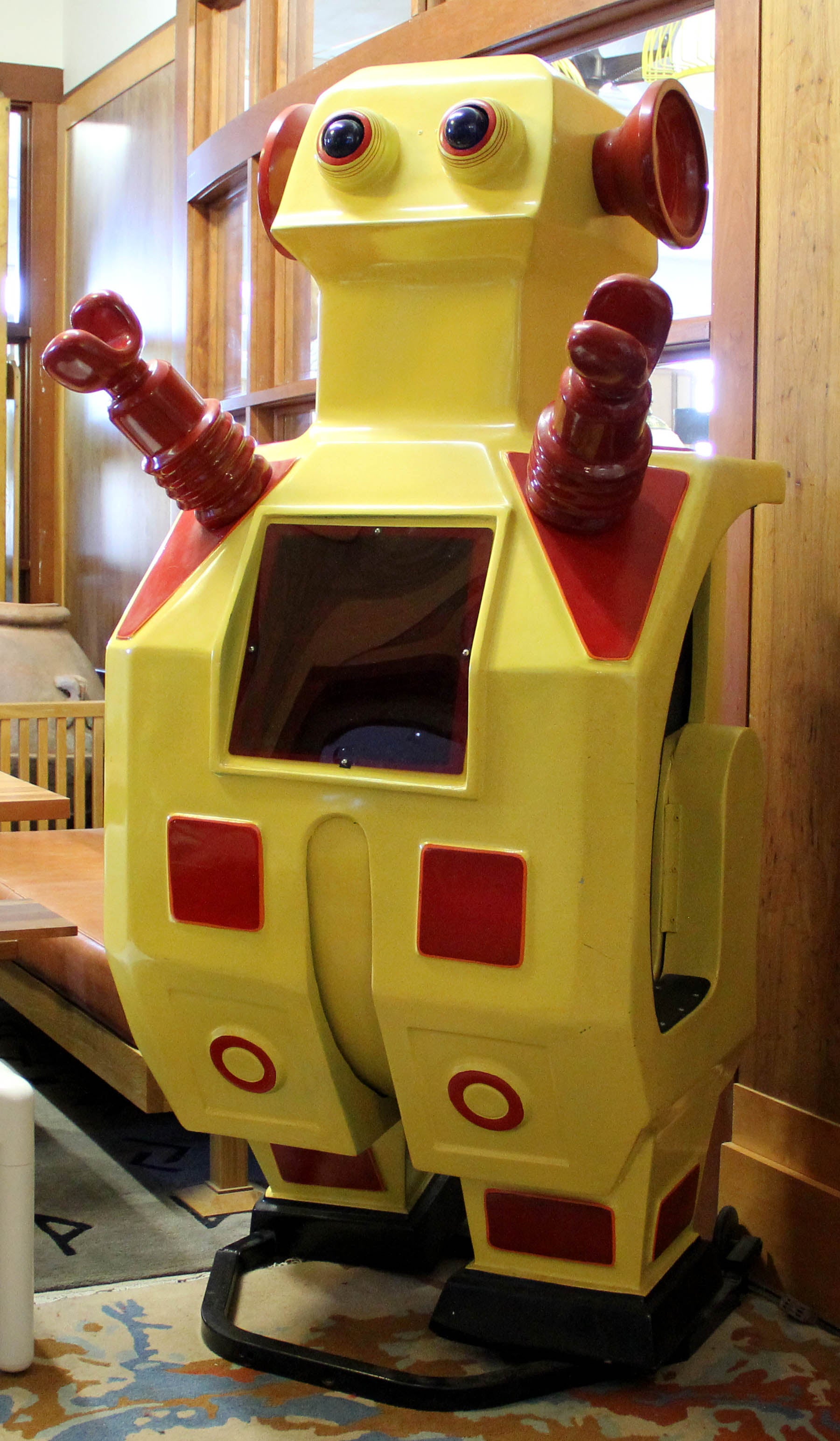 Giant Vintage Fiberglass Robot Pop Art Display Sculpture at 1stDibs