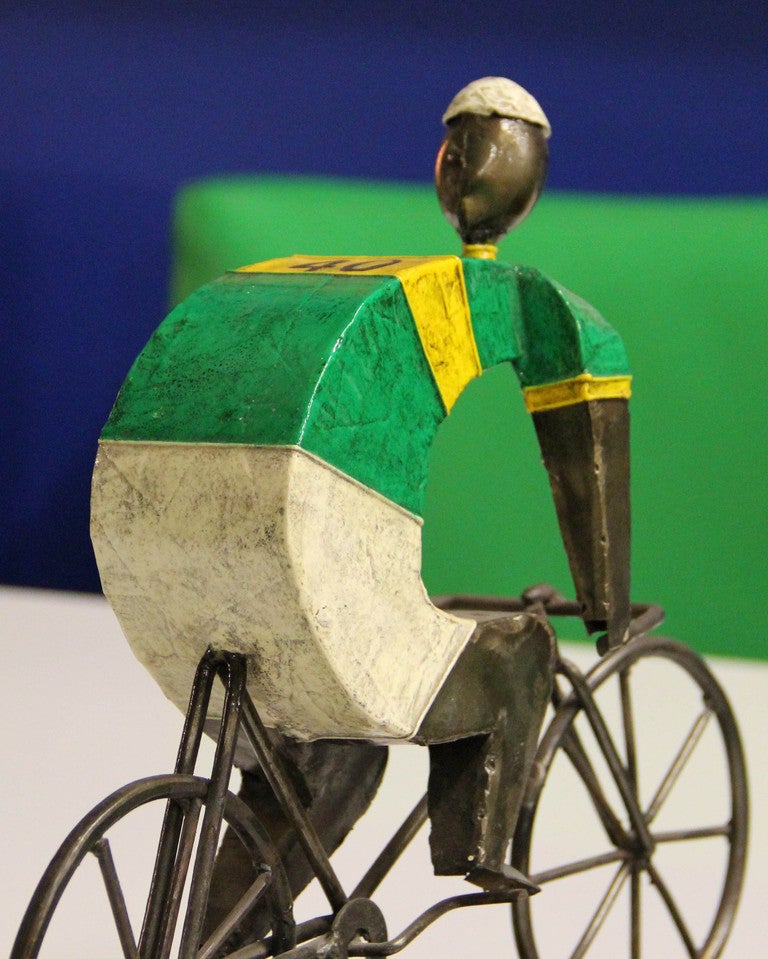 Manuel Felguerez Sculpture of a Racing Cyclist at 1stDibs